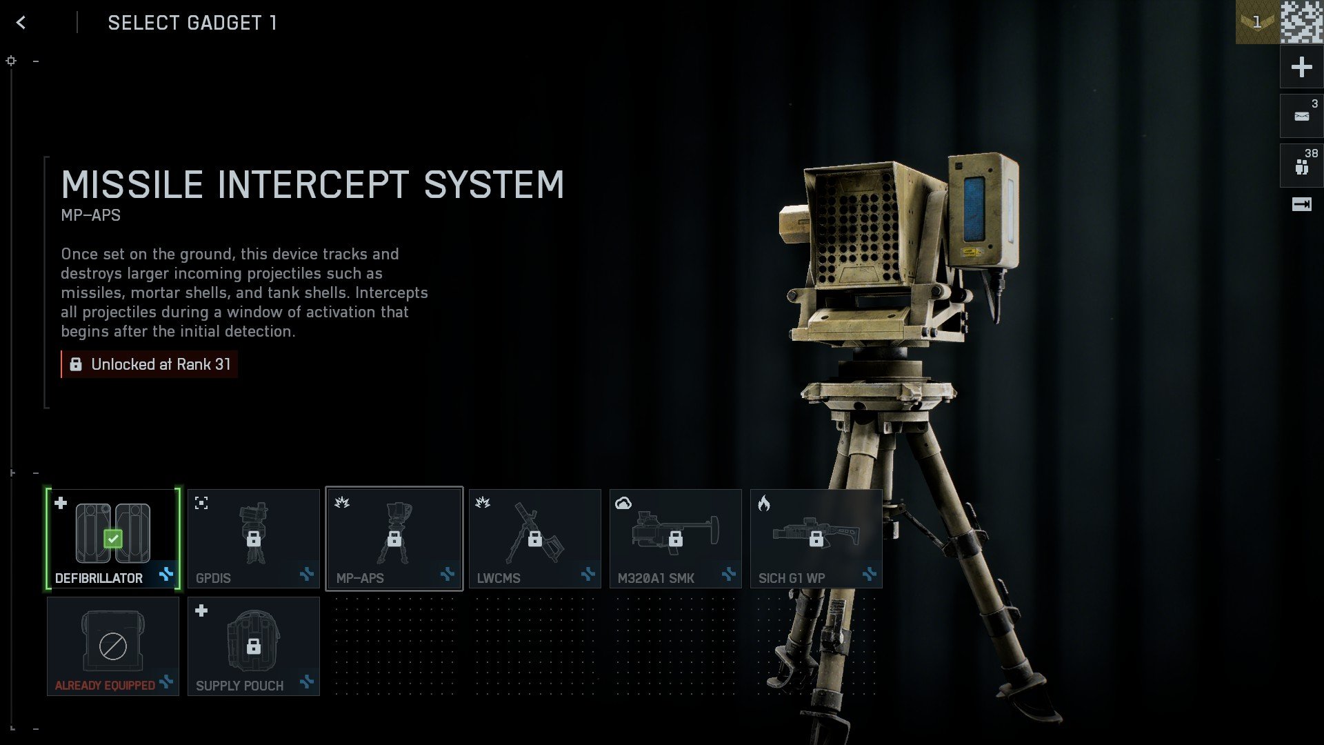 MISSILE INTERCEPT SYSTEM: Battlefield 6 Gadget | Support Equipment ...