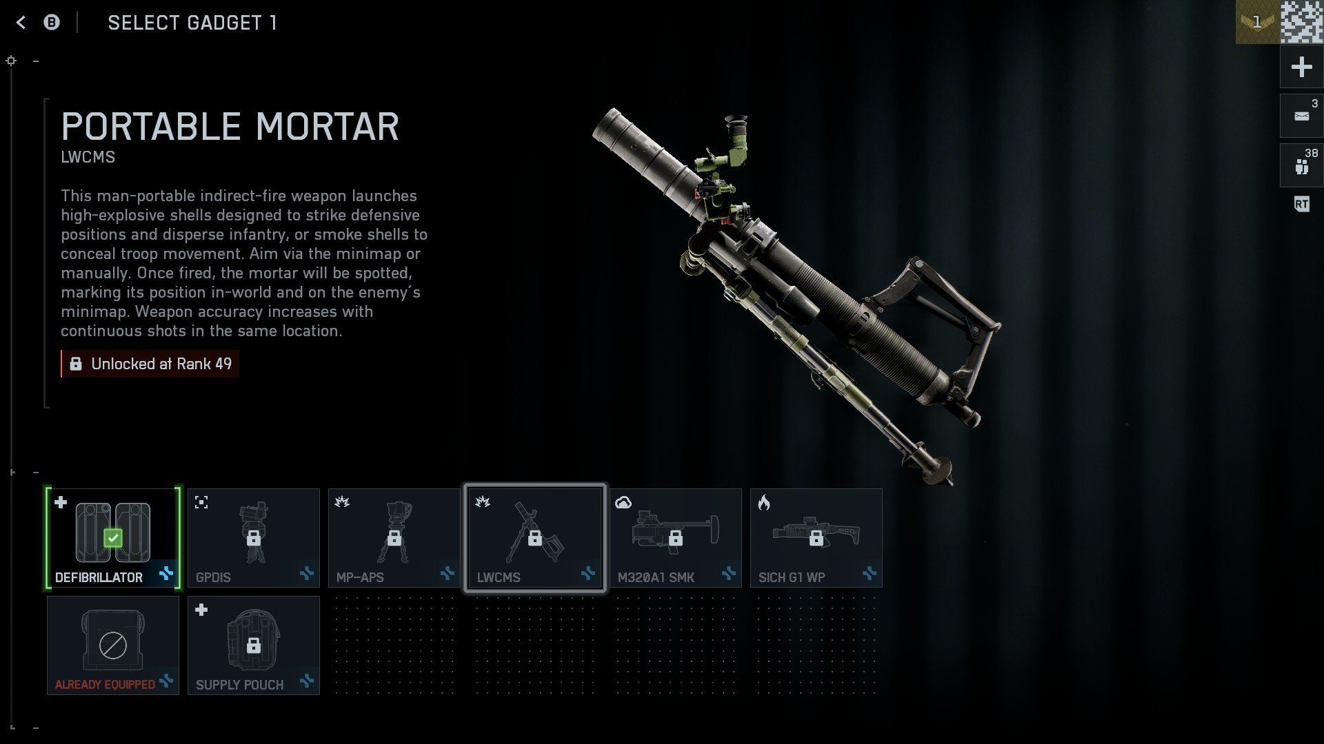 PORTABLE MORTAR: Battlefield 6 Gadget | Support Equipment | Battlefield ...