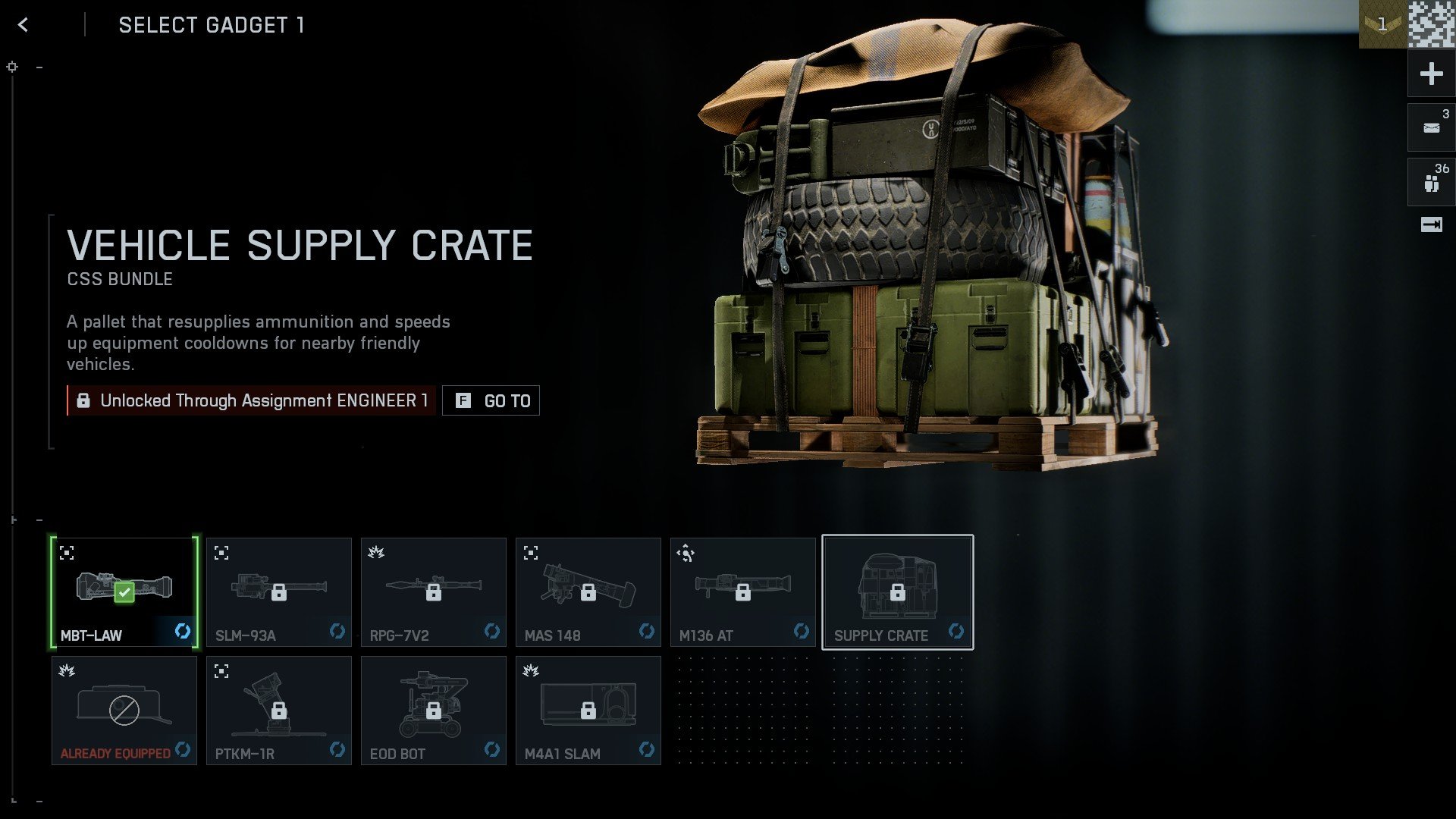 VEHICLE SUPPLY CRATE: Battlefield 6 Gadget | Engineer Equipment | Battlefield 6 | CharlieINTEL